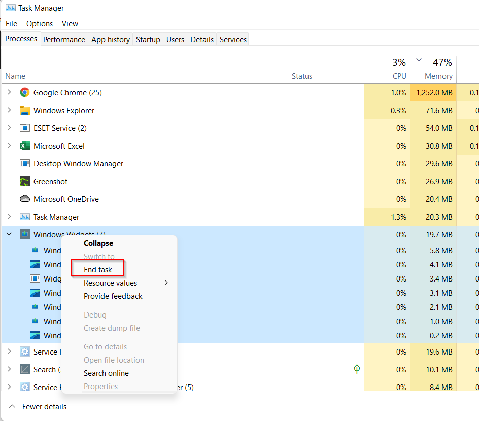 Fix Search Application Task Manager Issues on Windows 11/10