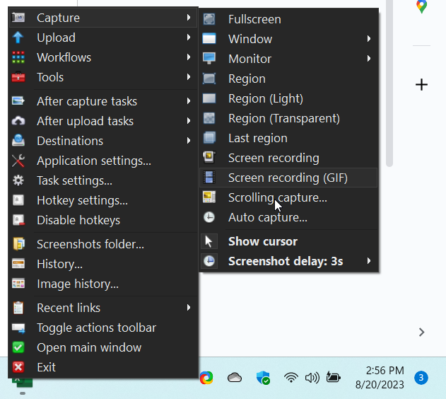 How to Take Drop Down Menu Screenshot in Windows 11 or 10?