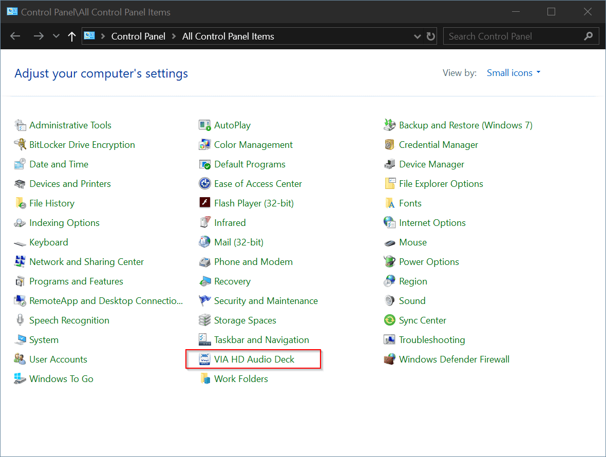 VIA HD Audio Driver - Download for Windows 11/10/8.1/7