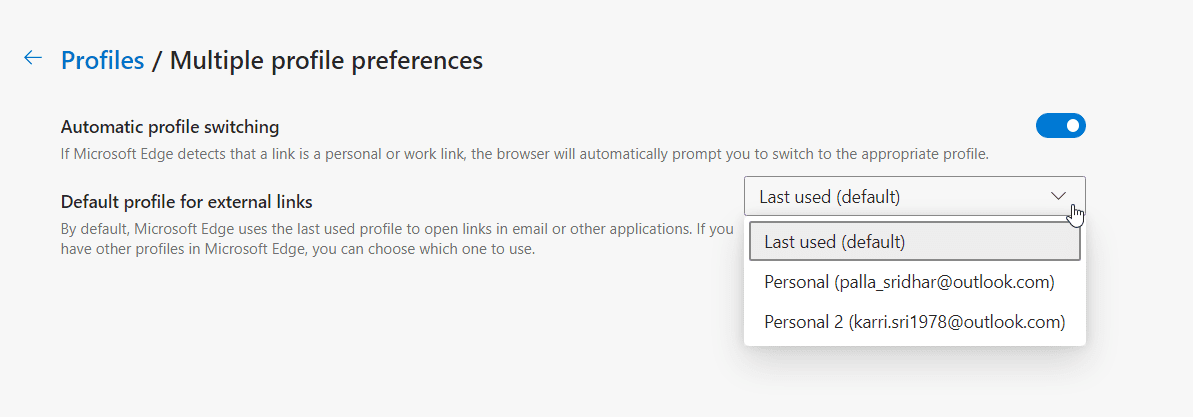 How to Manage Multiple Profiles of Microsoft Edge in Windows 10