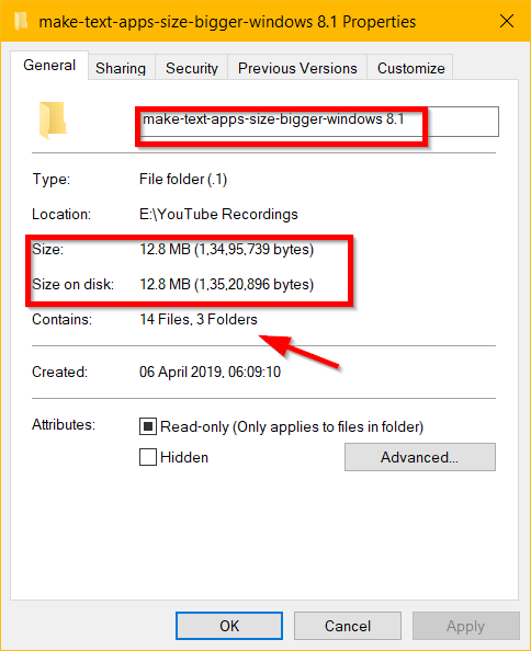Folder Size Windows 10 - Manual and Free Tools