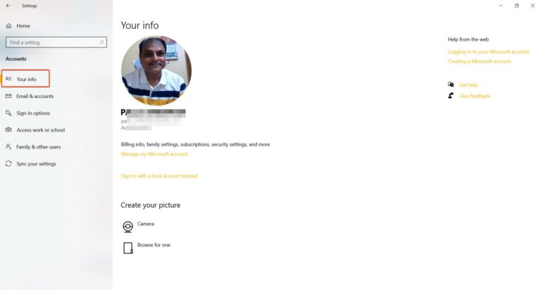 How to create a new profile on Windows 10?
