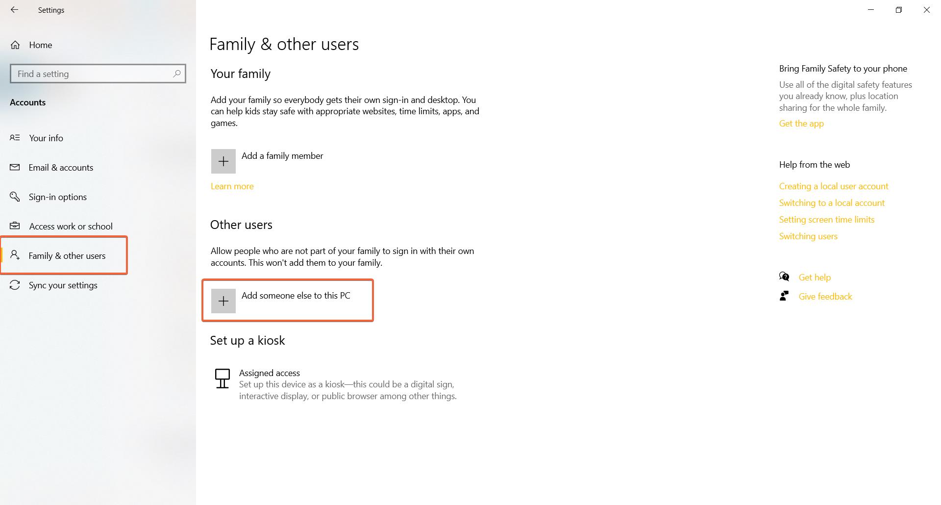 How to create a new profile on Windows 10?