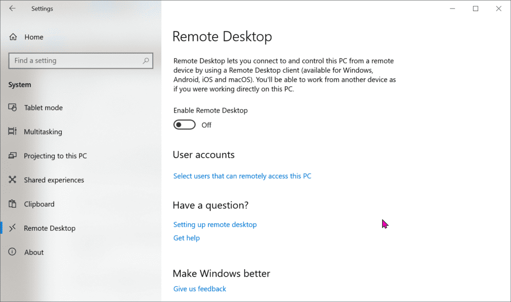 How to Enable Remote Desktop Windows 10 - 2 Power Methods