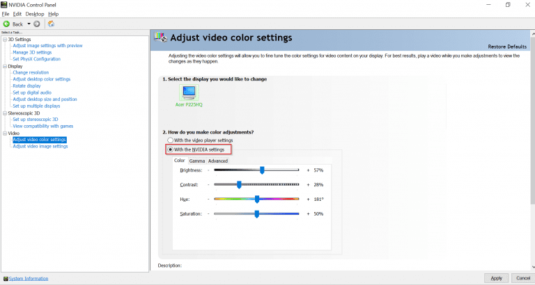 How to Fix NVidia Color Settings Resetting in Windows 10 or 8.1 or 7?