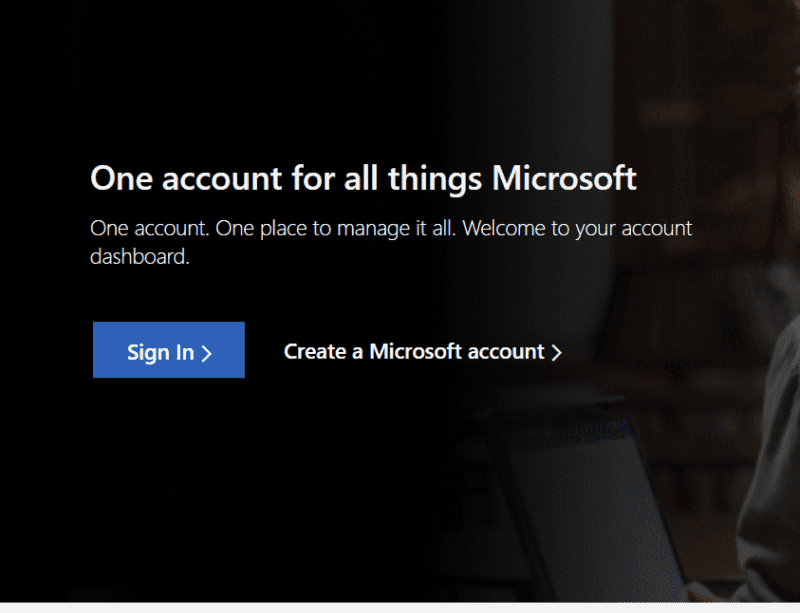 Microsoft Account Settings - Things that can be managed in 2020