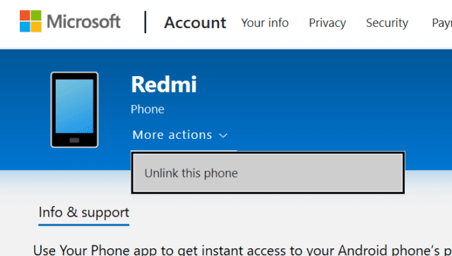 Microsoft Account Settings - Things that can be managed in 2020