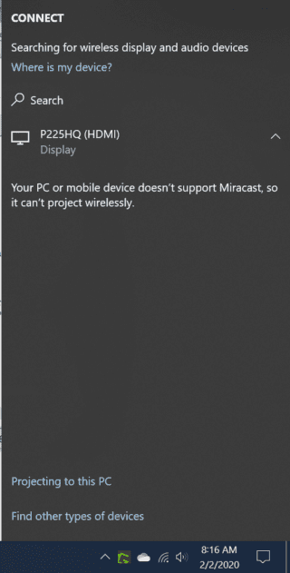 How to Connect PC to TV using HDMI and Wireless in Windows 10