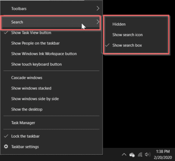How to do Search in Windows 10 using different Options