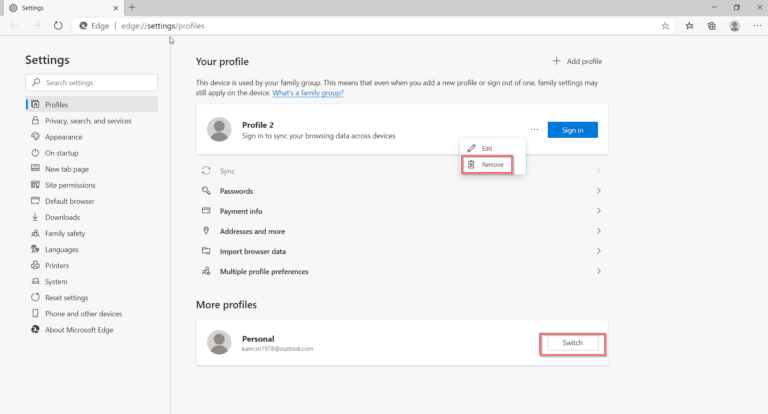 How To Delete Edge Profile in Windows 10