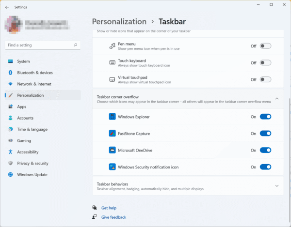 How to Customize Notification Area Icons Windows 10 or 11?