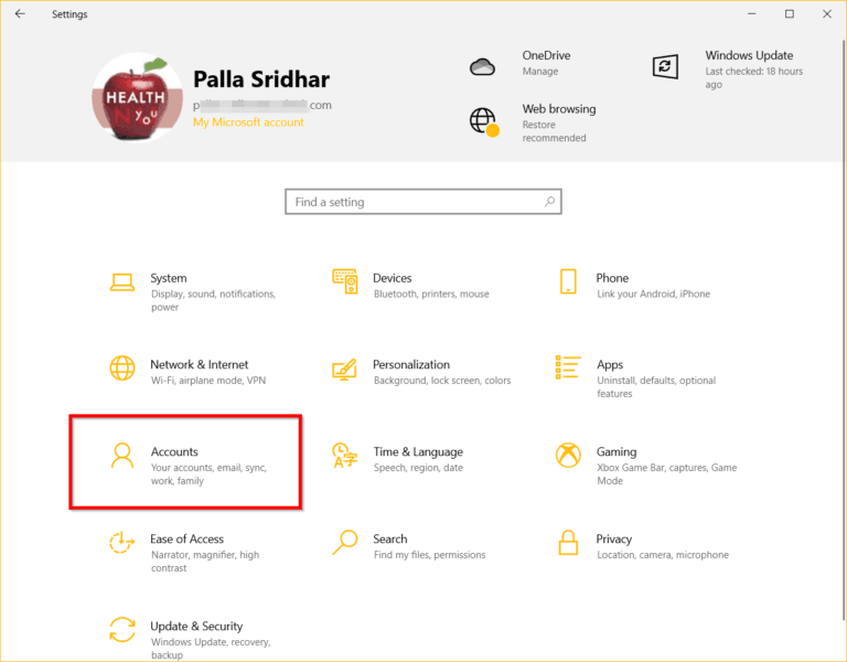 Fix Can't Remove Work or School Account Windows 10