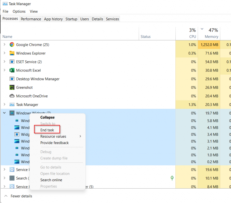 Fix Search Application Task Manager Issues on Windows 11/10