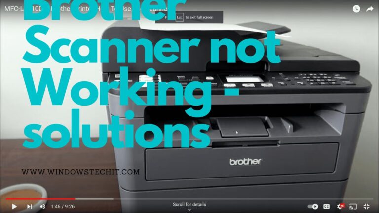 How to Resolve Brother Scanner Not Working - 5 Simple Fixes
